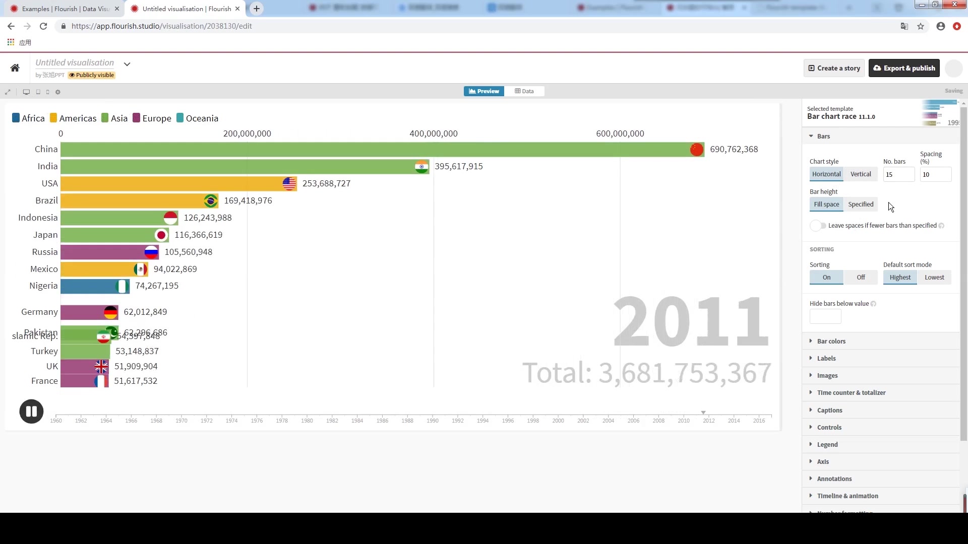 「PPT教学」利用数据图表制作动态跑分图示例