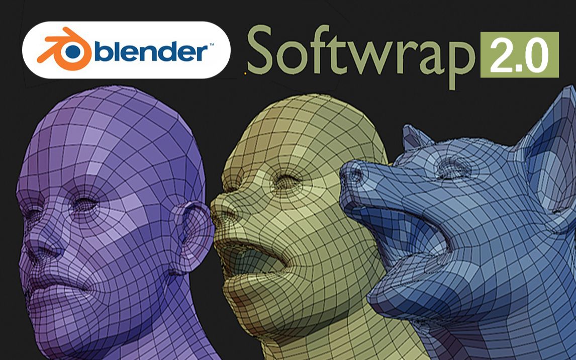 动态拓扑!Blender插件 Softwrap 2.1 智能动态拓扑插件,运行自定义的...