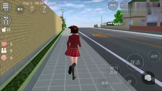 樱花校园模拟器01:老师你好好讲课哦,我先睡一会儿