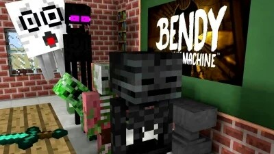 【我的世界动画】怪物学院:班迪与墨水机