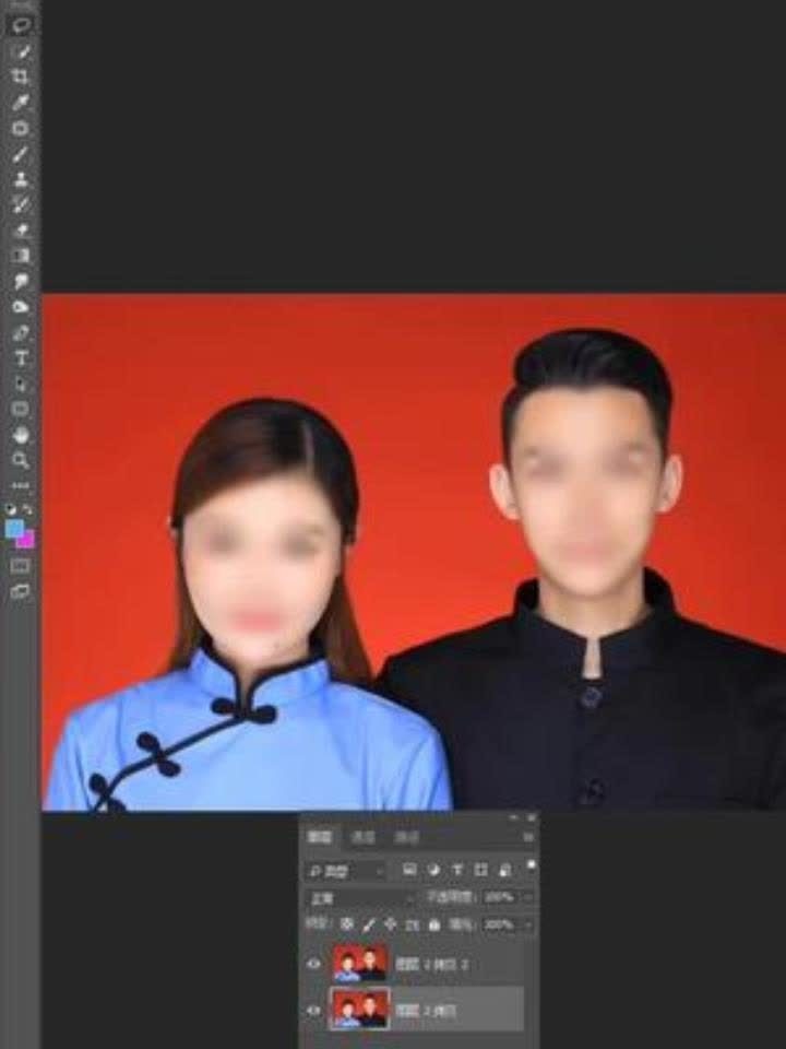 #越来岳好证件照修图ps的强大#p图