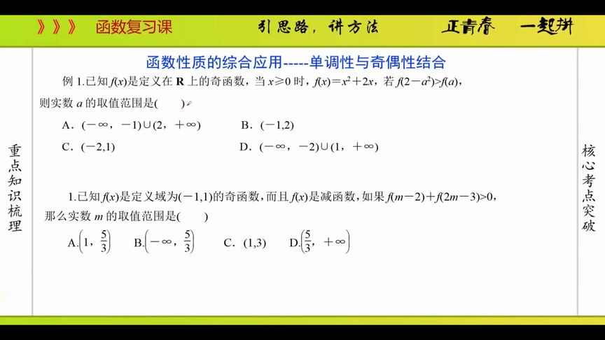 函数性质的综合应用