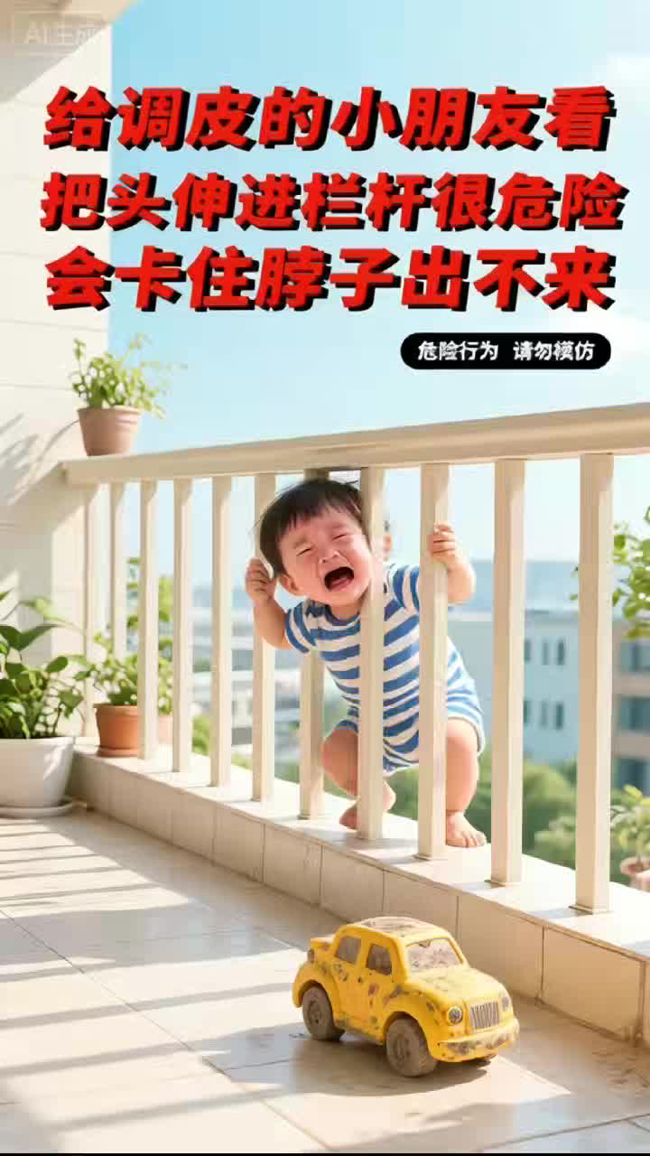 #儿童安全 #儿童安全教育 #危险动作请勿模仿 #危险