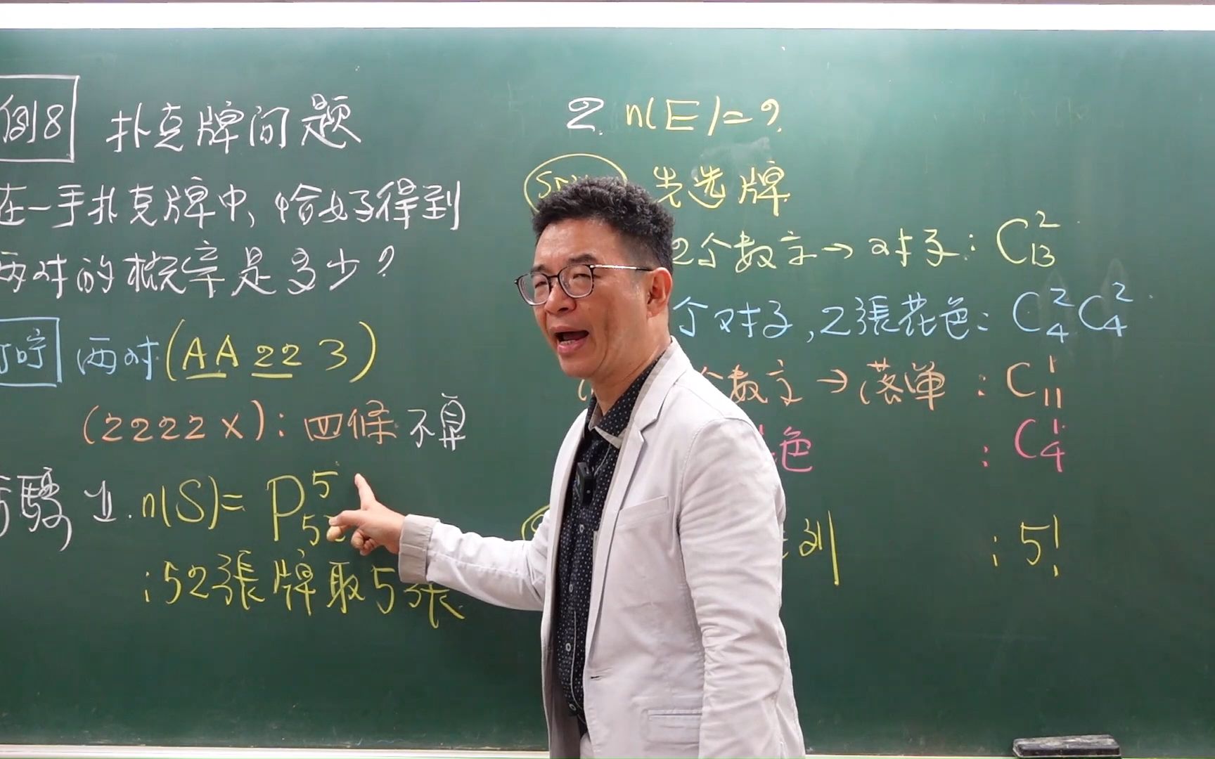 龙哥讲 概率基本观念及应用 主题三 古典概型 题目 - 撲克牌問題
