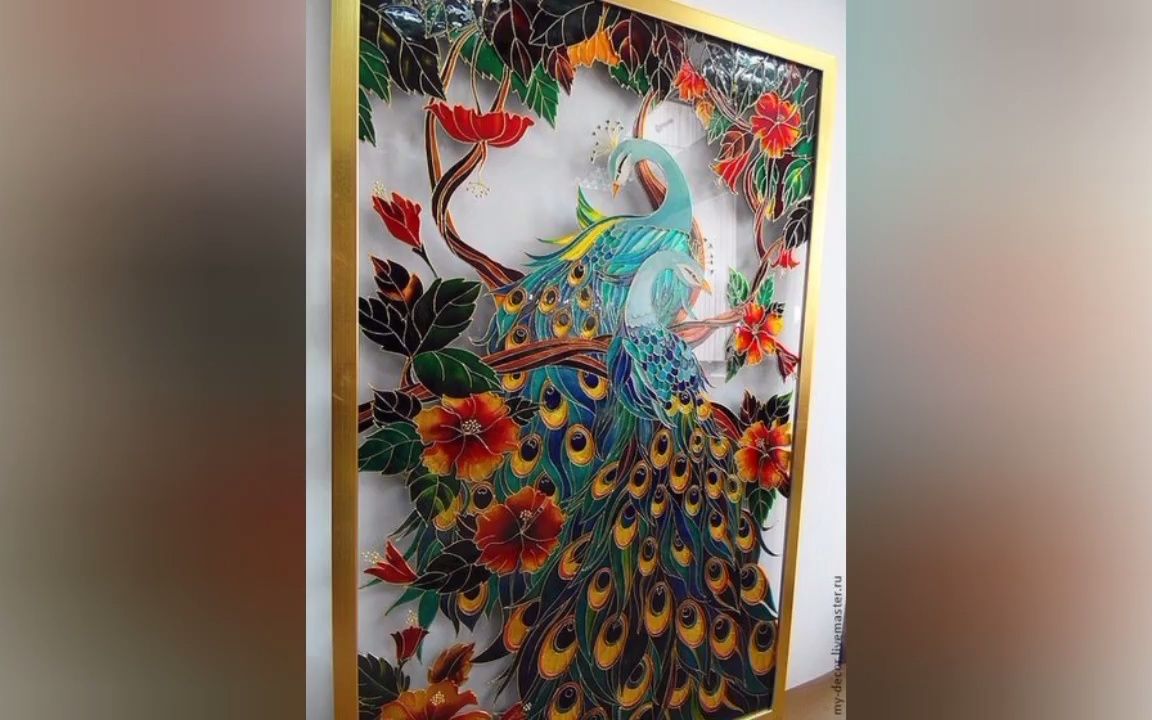 【玻璃绘画】如何制作玻璃画设计