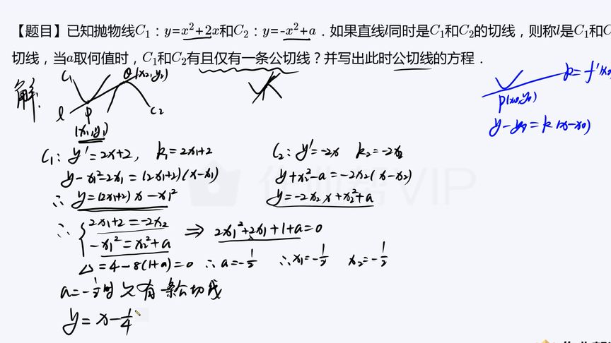 高中数学:导数几何意义