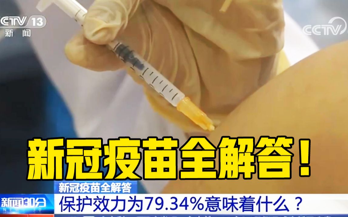 新冠疫苗79.34%保护效力意味着什么?