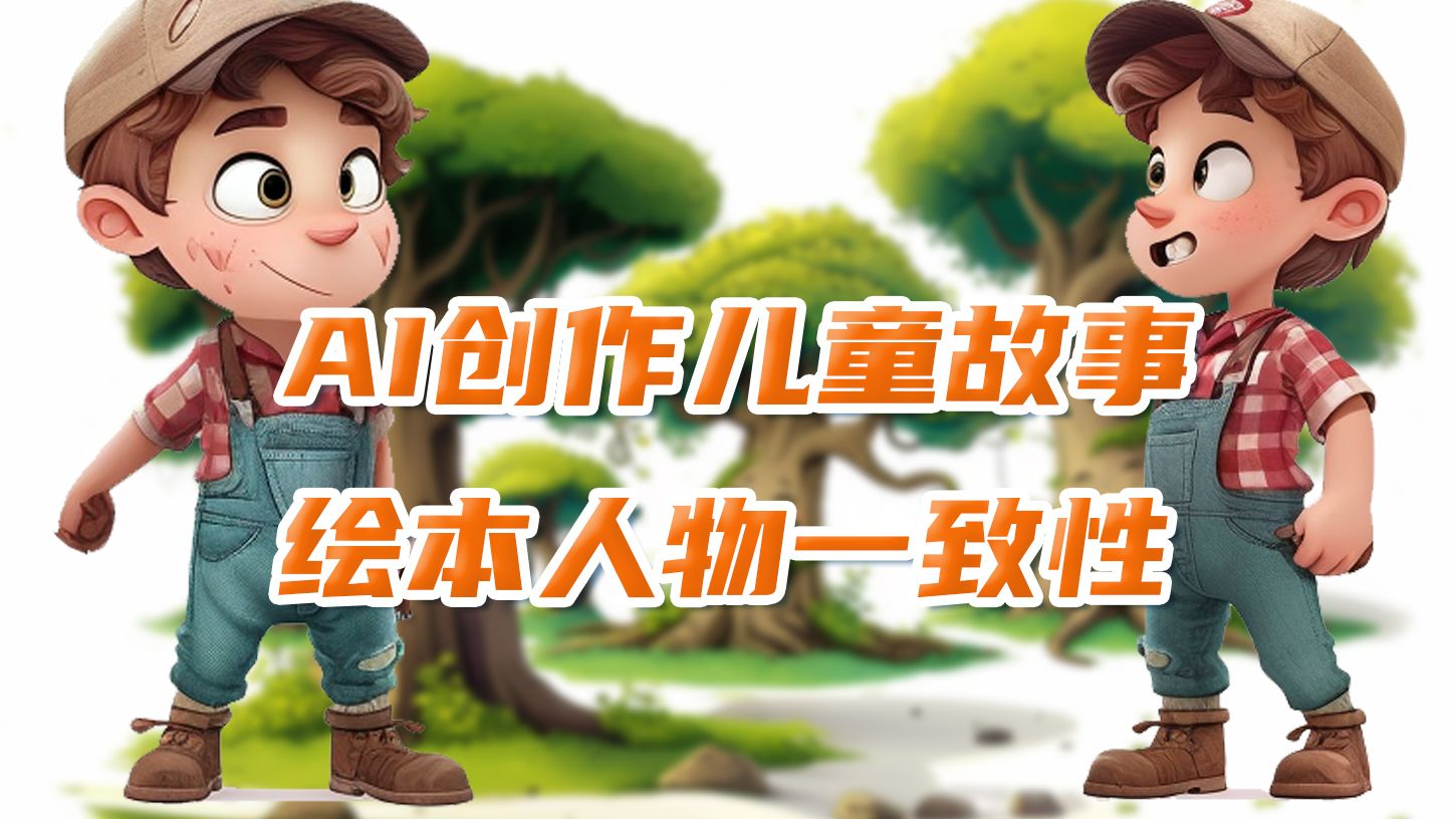AI创作寓意儿童故事并在AI绘画创作绘本时保持人物的一致性