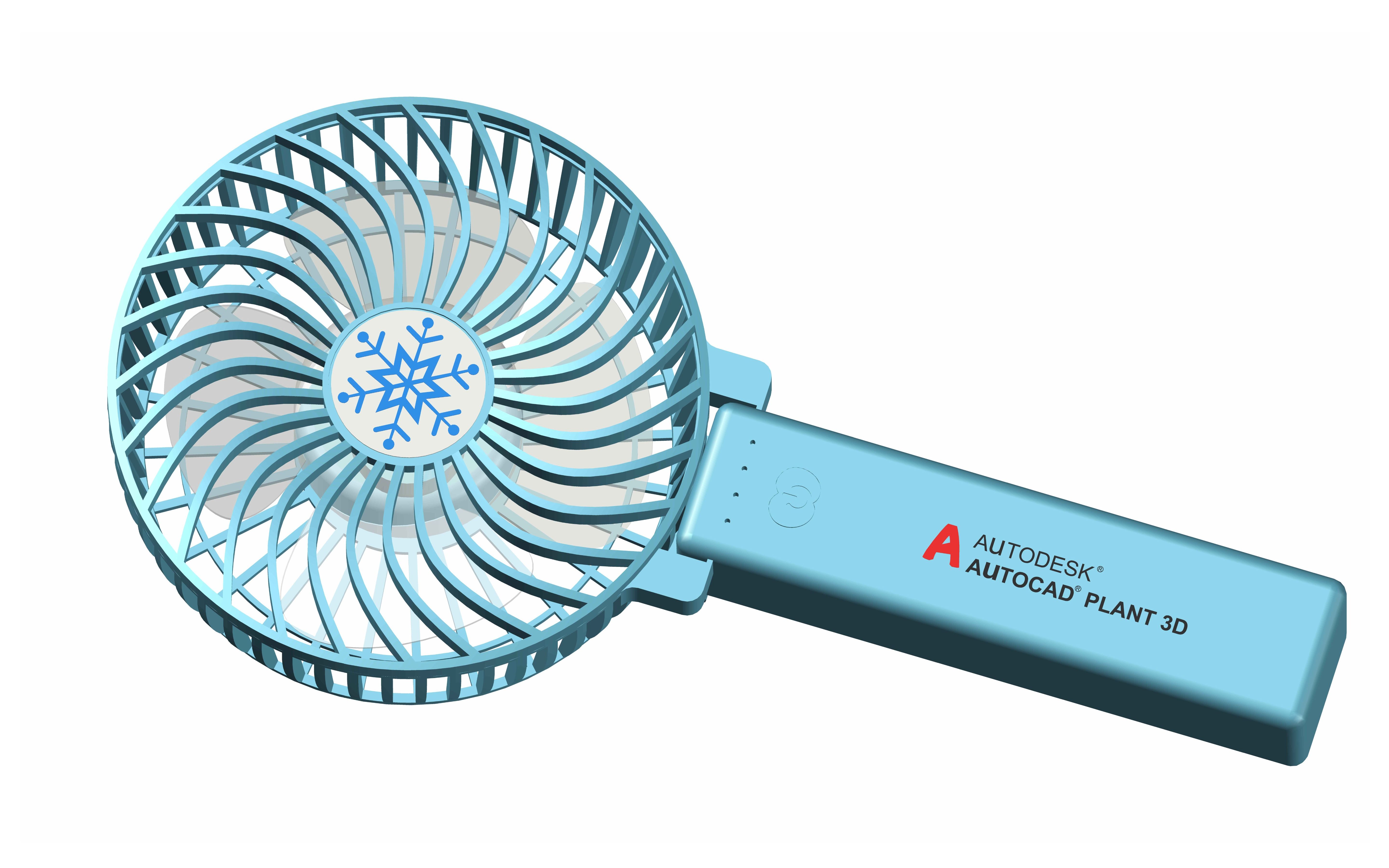 AutoCAD三维建模 - 欧特克定制版迷你小风扇