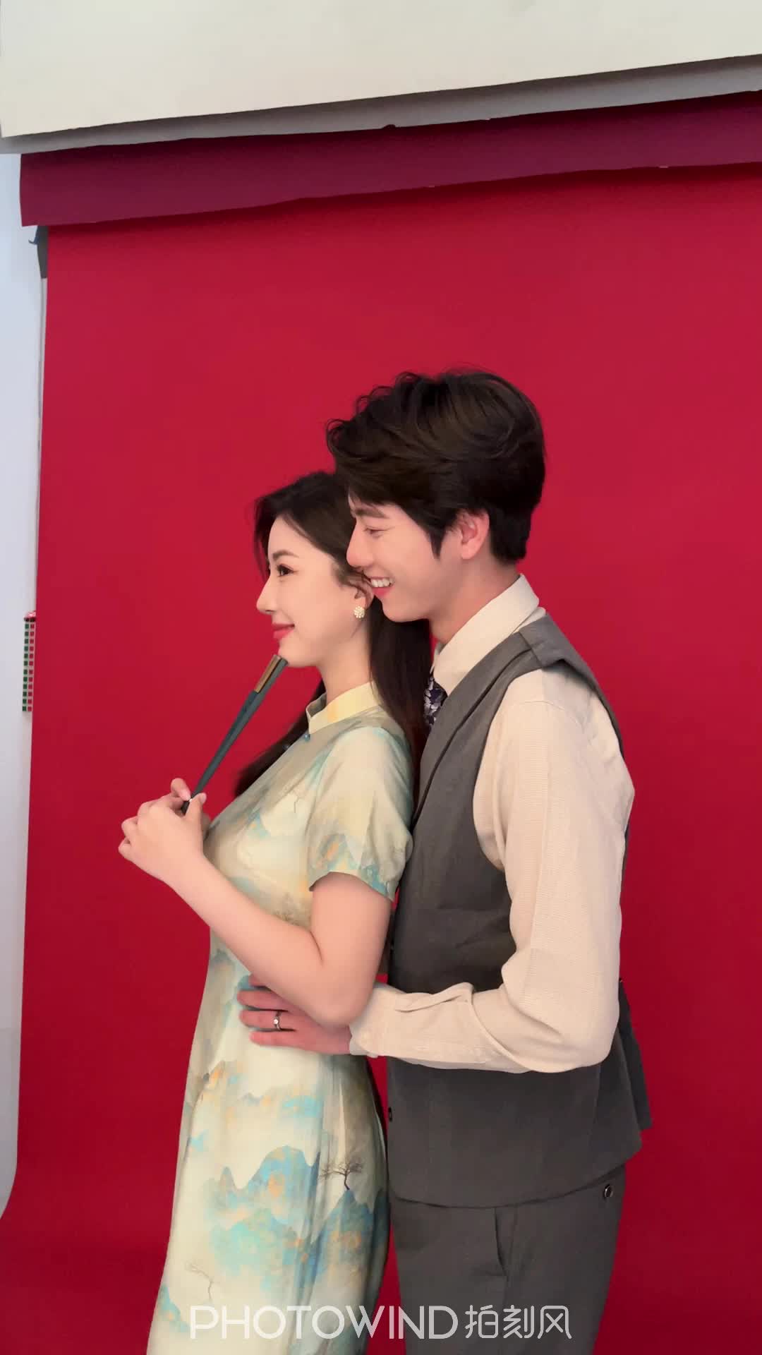 50万人看过的新中式结婚证件照\ud83d\udd25中式红底照太适合了‼...