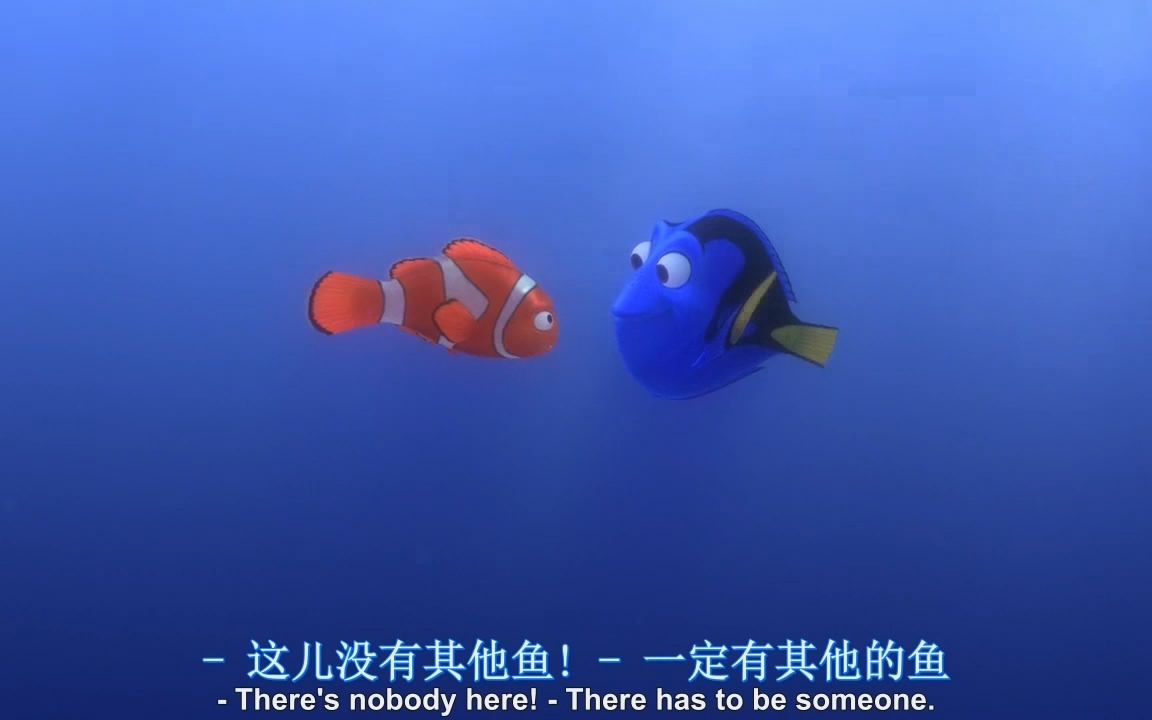 海底总动员,3分39秒,1男1女,英语配音视频素材