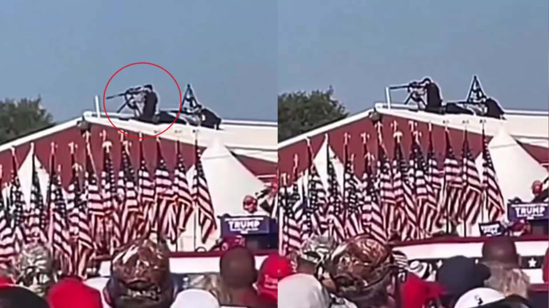 反应迅速!美国前总统特朗普遭枪击,特勤局狙击手当场击毙枪手