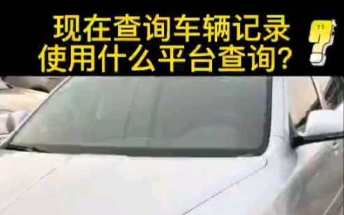 现在查询车辆记录使用什么平台查询?