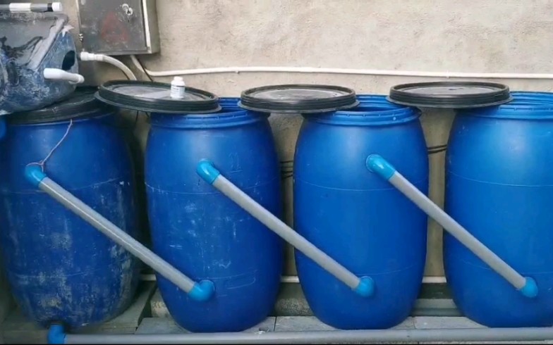 简单好用的鱼池过滤系统,不用洗绵直接排污,真的很方便