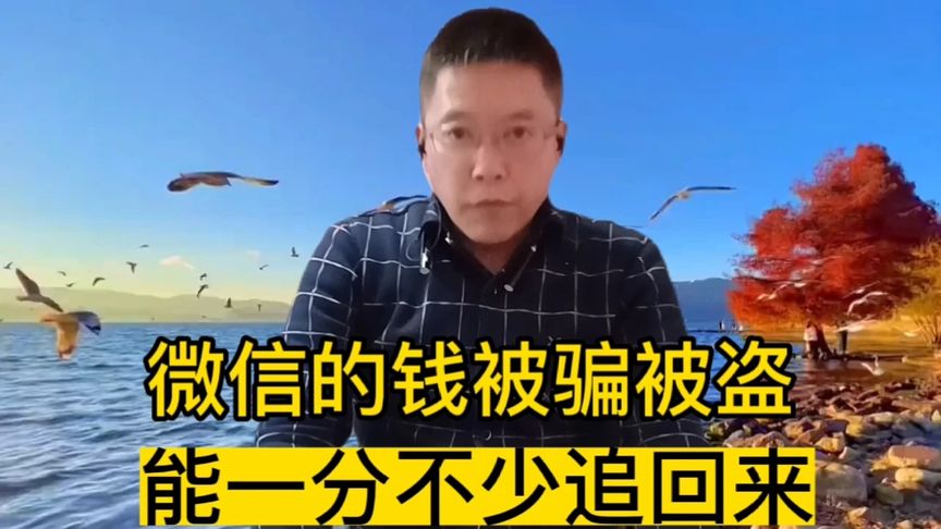 微信的钱被骗被盗能一分不少的追回来!微信的这个功能太好了!
