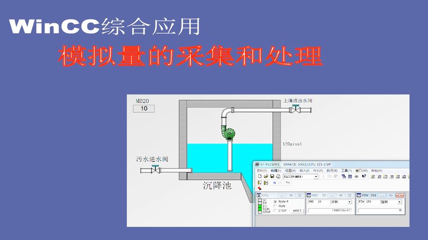 PLC端采集的模拟量如何与WinCC画面的动态效果统一起来?