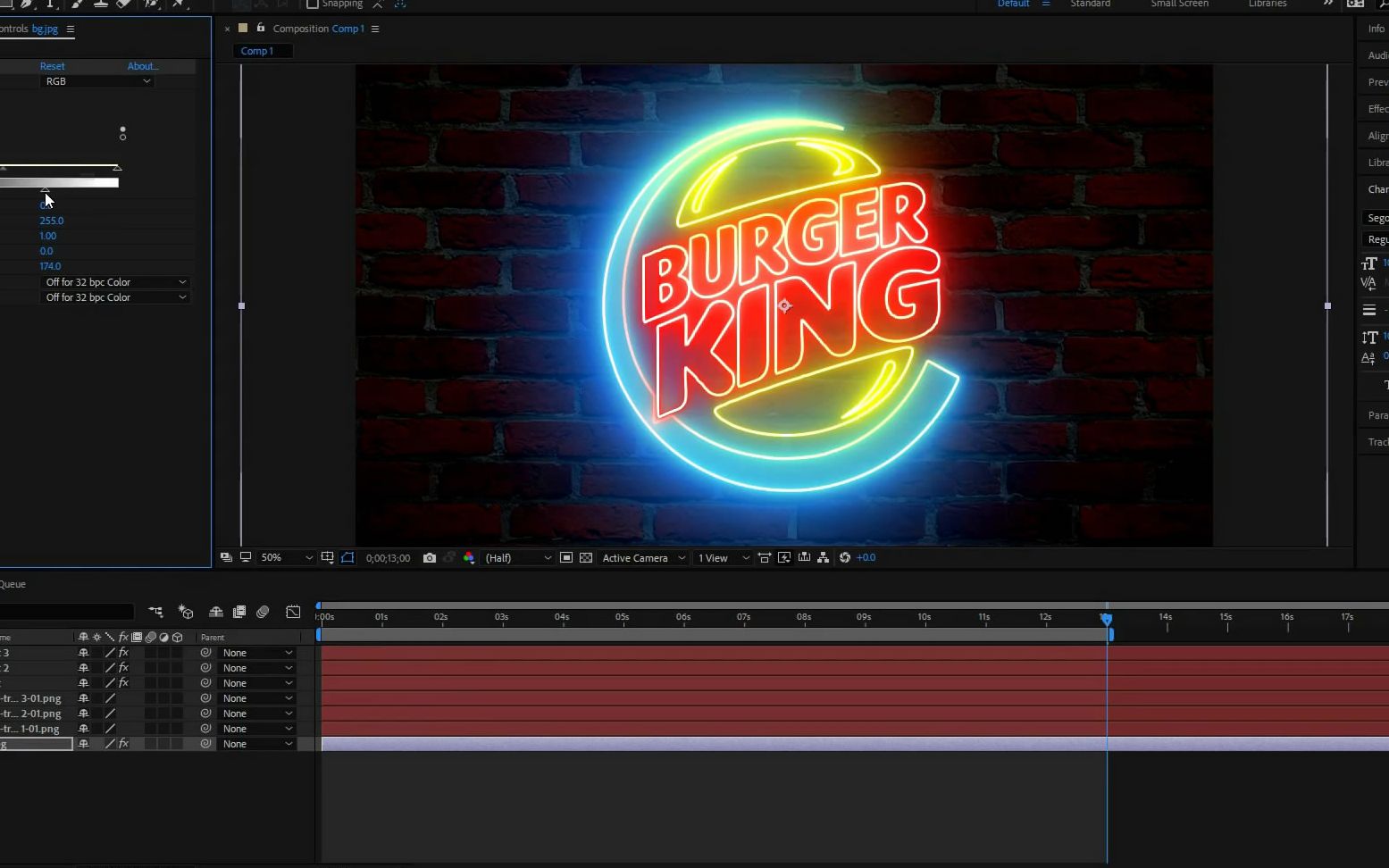 【AE教程】After Effects教程 ae软件制作霓虹灯描边文字logo动画视频...