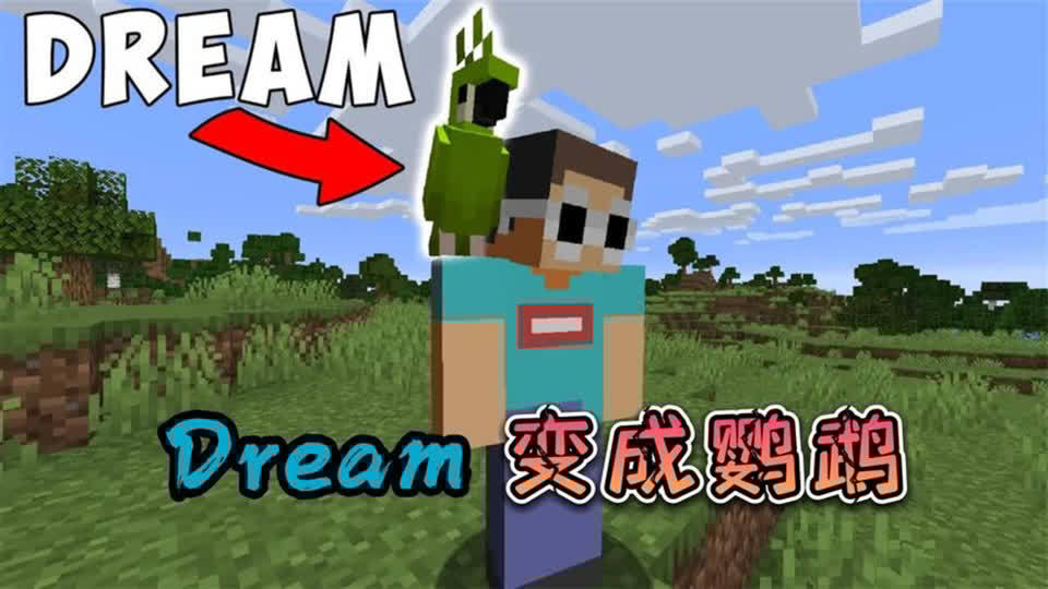 我的世界:Dream变成鹦鹉与乔治通关我的世界