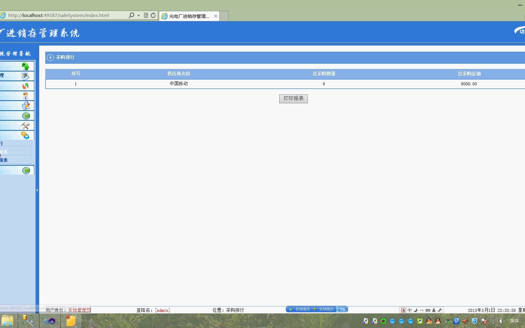 asp.net进销存管理系统VS开发sqlserver数据库web结构C#编程