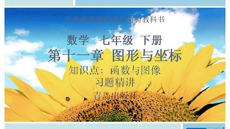 青岛出版社五四分段初中数学七年级下册第十一章函数与图像习题