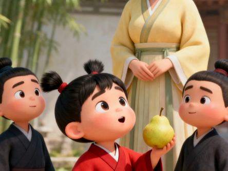 儿童启蒙动画成语故事《孔融让梨》