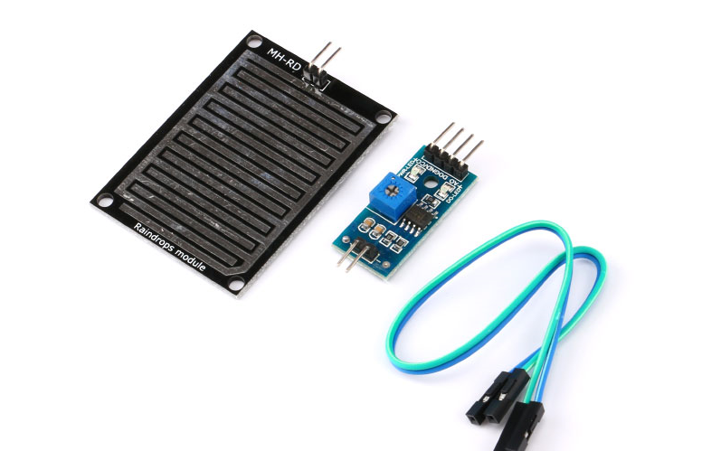 K_A11_006 基于STM32等单片机采集雨水模块 串口与OLED0.96双显示
