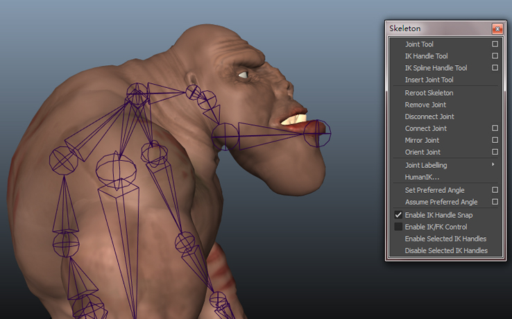 Maya骨骼的使用技巧