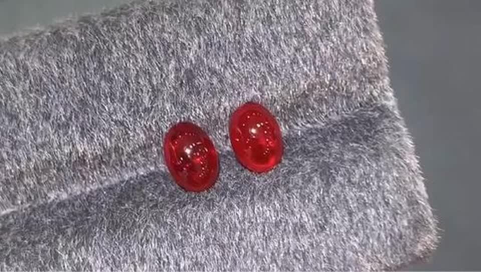 天然鸽血红红宝石 人间朱砂痣,指尖一点红、 颜色超美