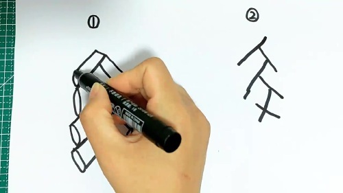 和妹妹比赛画鞭炮,又画错了吗?亲子简笔画,鞭炮简笔画