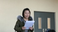 苗老师代表培训所有教师做总结发言