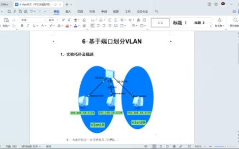 基于端口划分VLAN