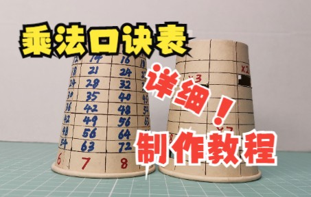 用两个纸杯制作乘法口诀表,详细制作教程,快速记忆乘法的好办法