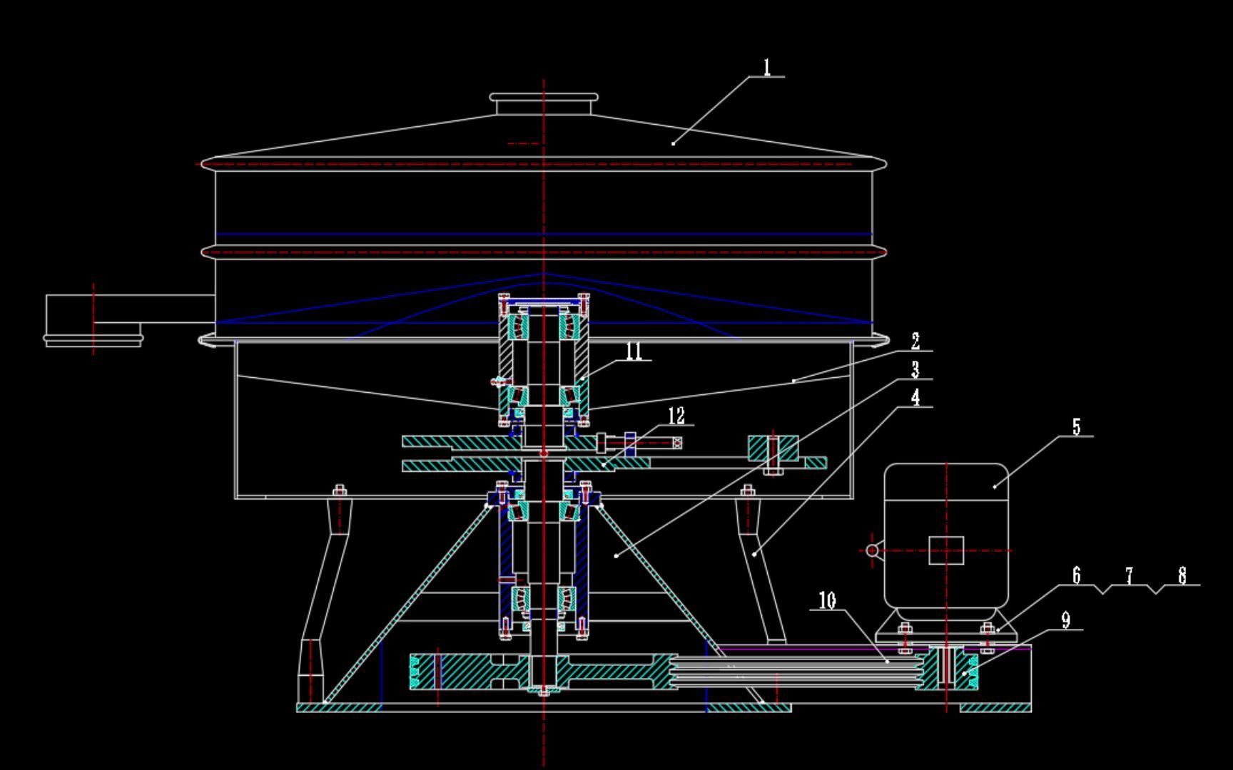 摇摆筛CAD