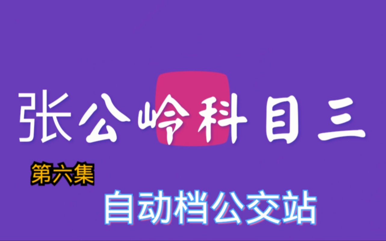长沙张公岭科目三考场自动档公交站点讲解