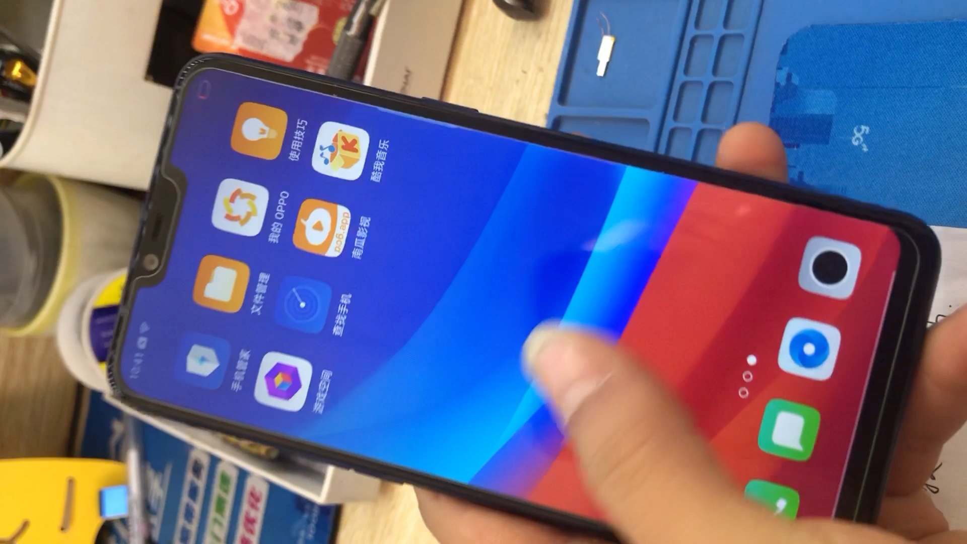 顾客邮寄过来的OPPOA5解锁成功!