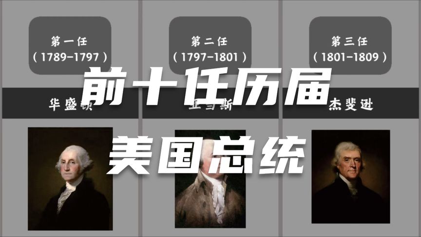 前十任历届美国总统