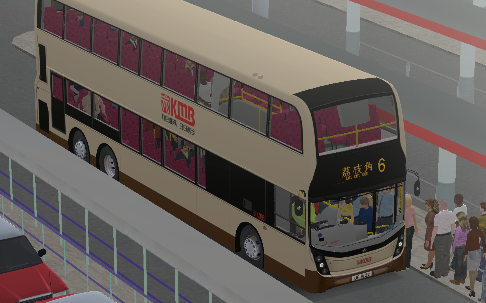 OMSI2 巴士模拟2 香港西九龙 九巴6路 尖沙咀码头——荔枝角巴士总站