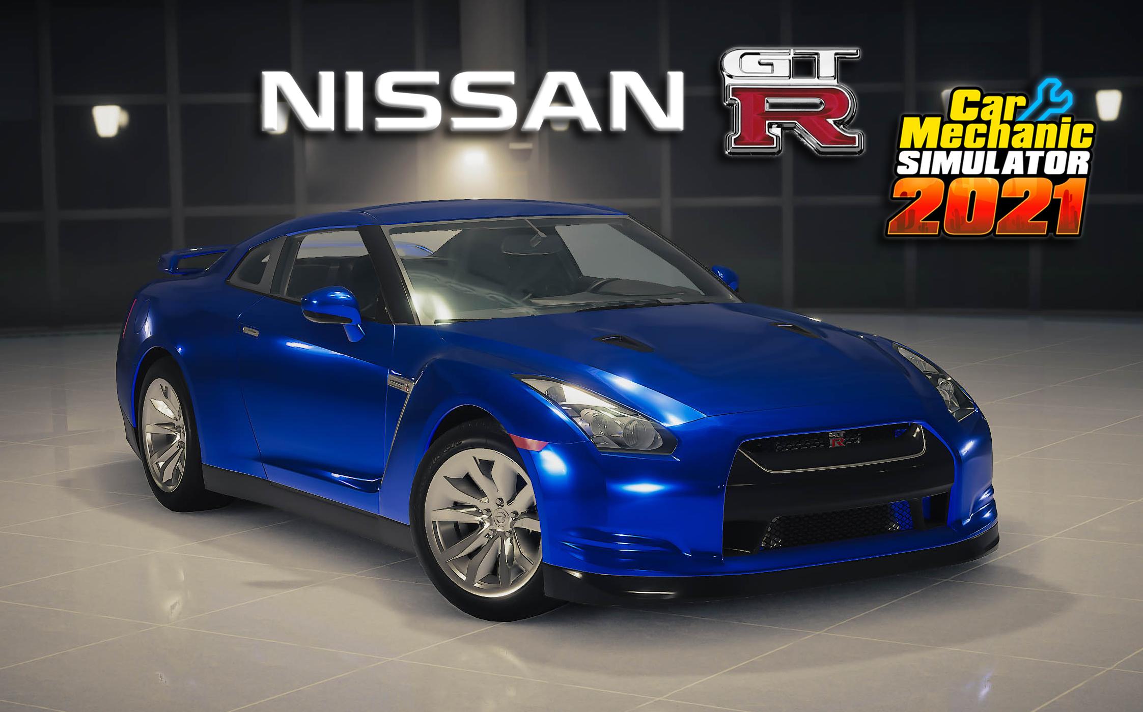 《汽车修理工模拟2021》修复顺便加强一辆08款日产GTR R35 | Car ...