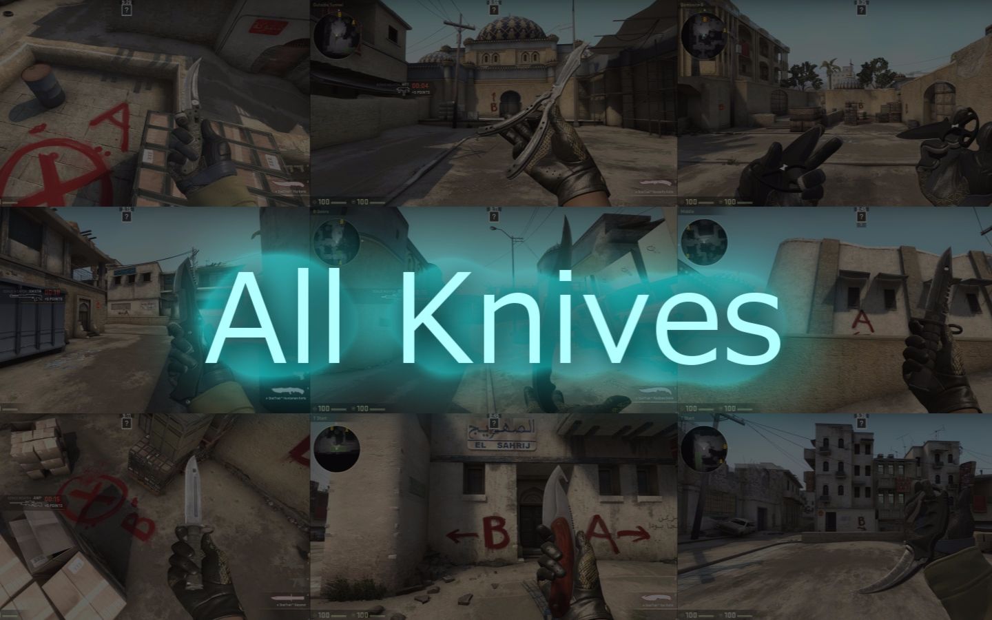 【CSGO】所有刀具检视/切枪/攻击动作一览