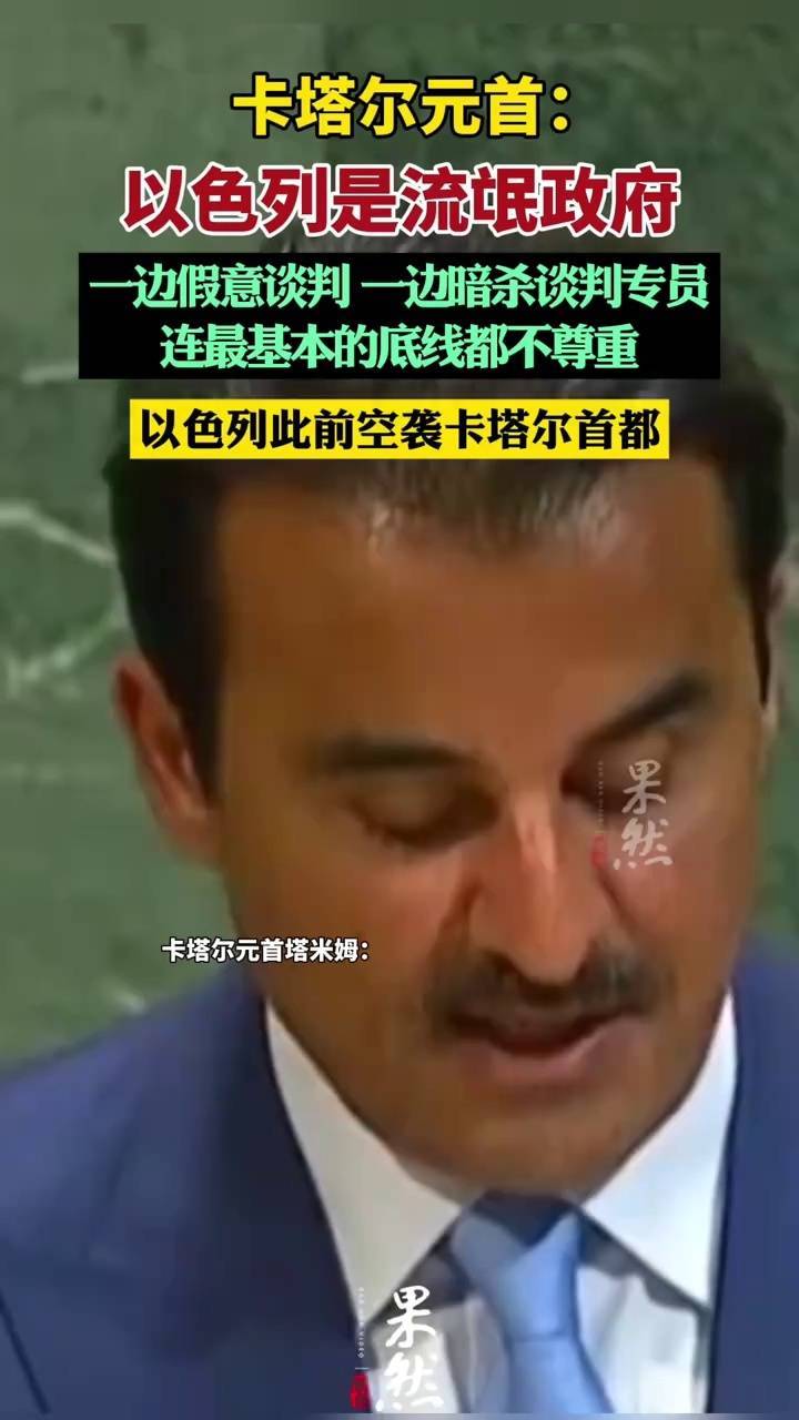 卡塔尔元首:以色列是流氓政府(CCTV国际时讯)