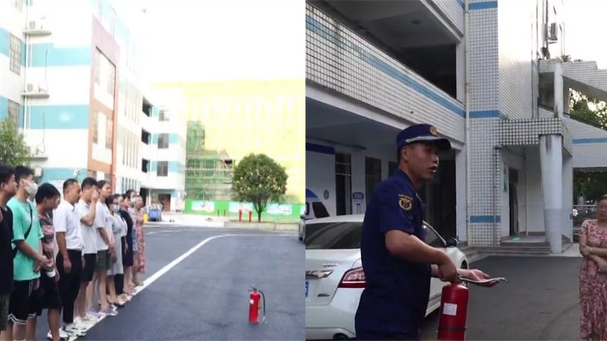 现场教学!消防知识进校园,为学校师生讲好消防安全开学第一课