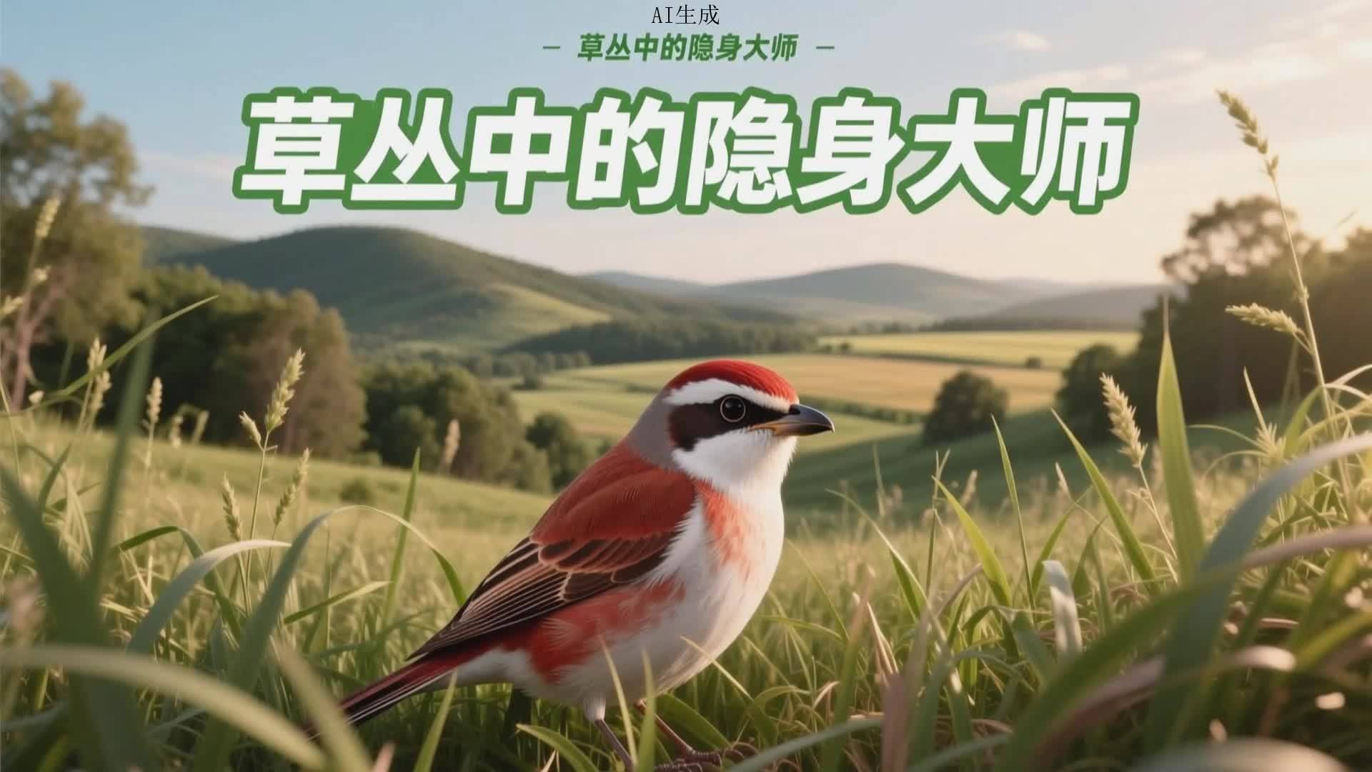 野外探秘实录:草丛隐身生物:辽地草栖红腹