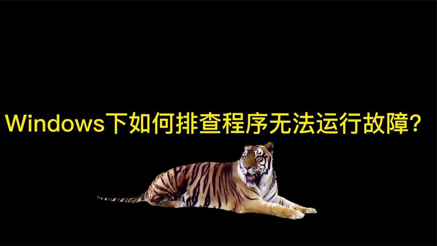 如何排查windows程序无法运行的故障