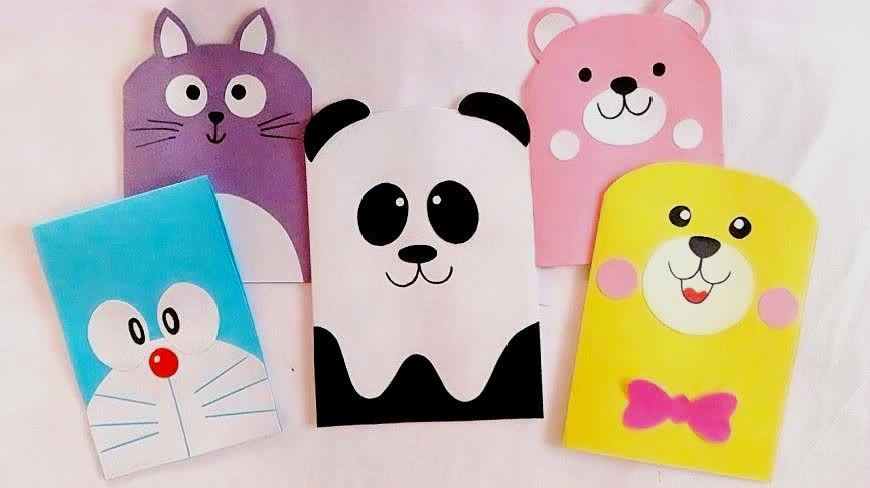 四种卡通贺卡制作教程,中秋节陪孩子一起做