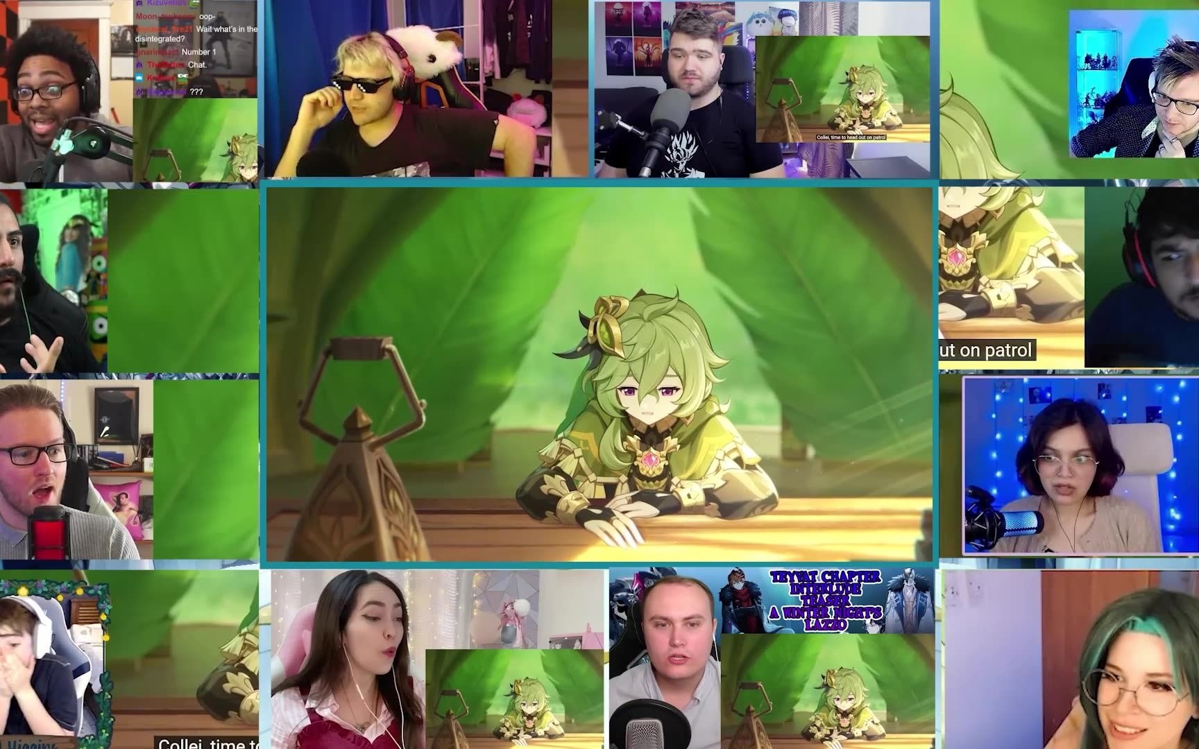 [12人]老外多人看《原神·提瓦特篇》幕间PV-「冬夜愚戏」[Reaction ...