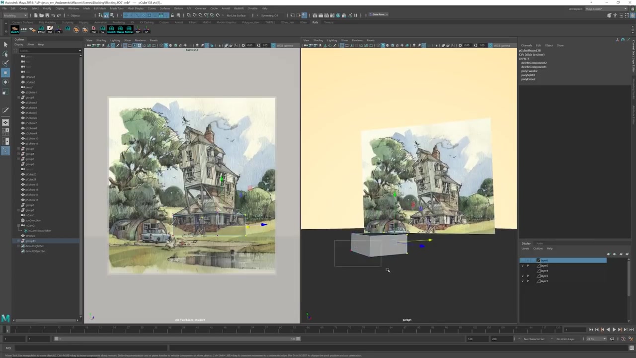 ...渲染的过程(请结合专栏中的文章:如何制作一个超酷风格的场景观看)