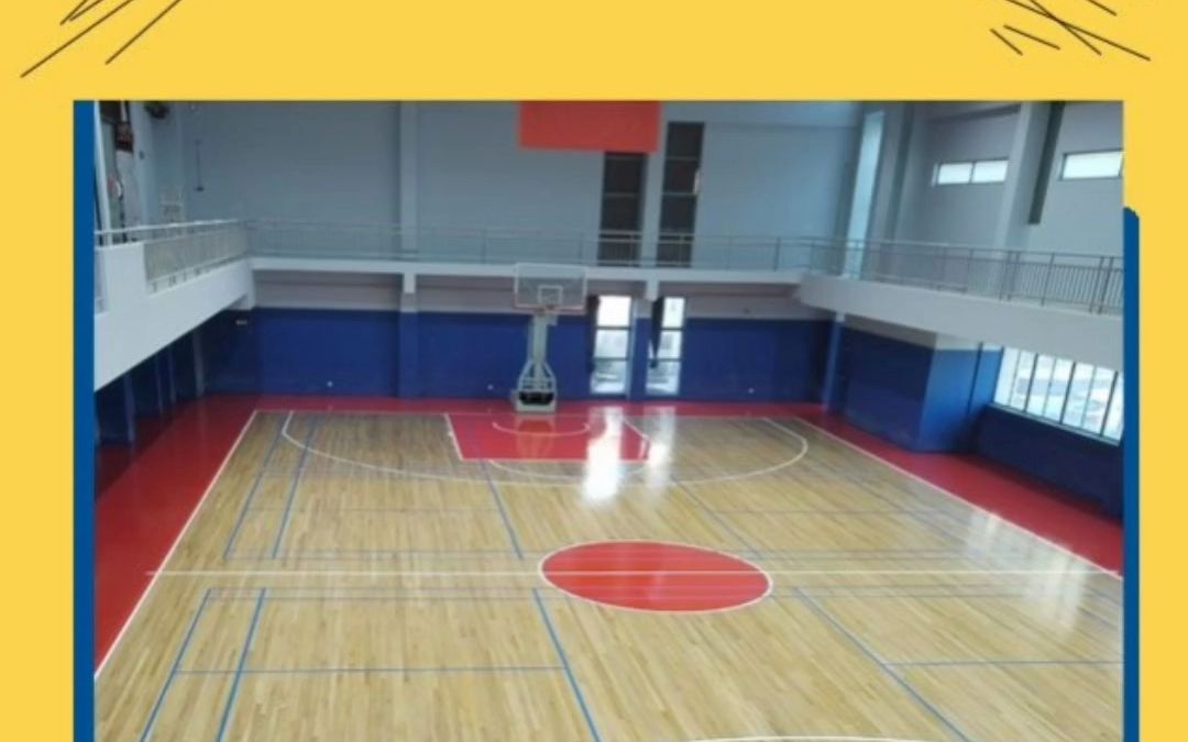 运动木地板翻新前后对比,凯美沃体育球馆地板面漆应用案例