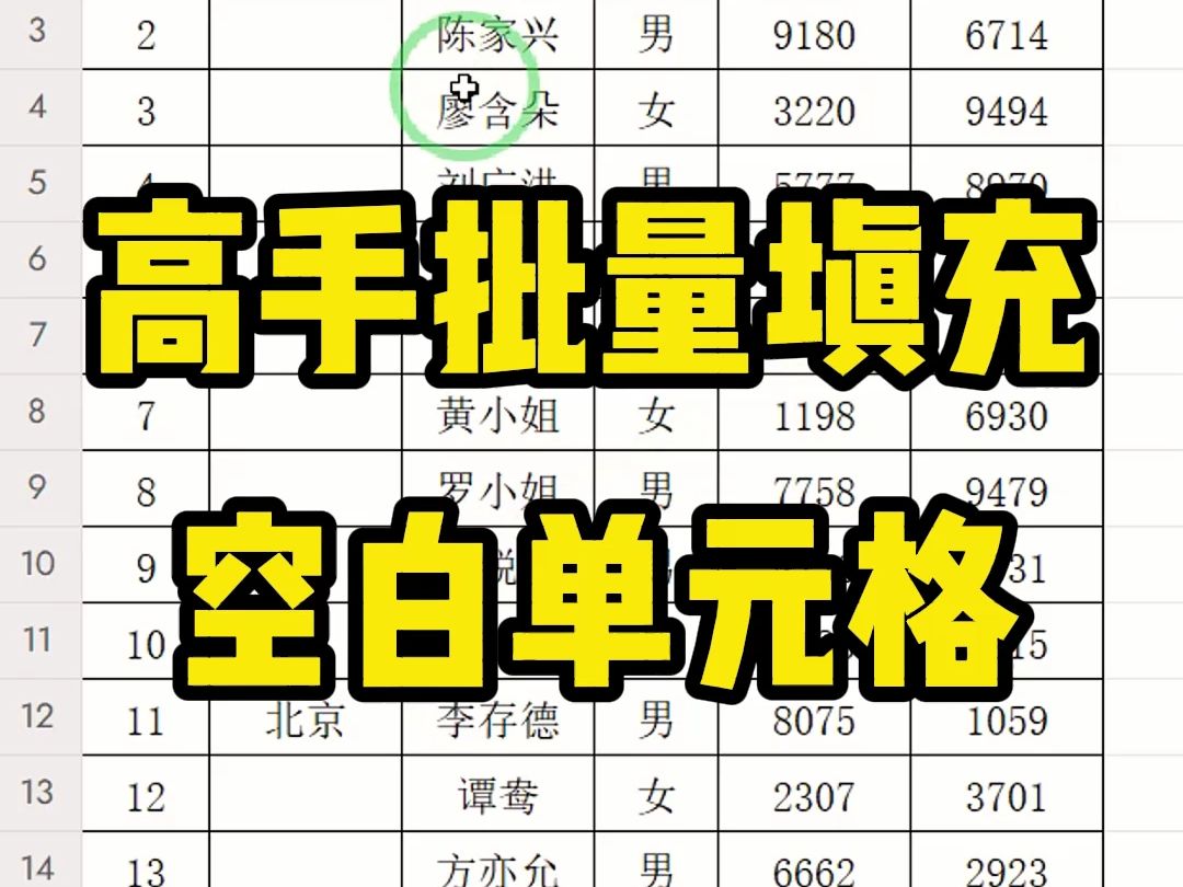 高手都这样批量填充空白单元格 只需要学会Ctrl+G定位和Ctrl+Enter...