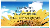 ...出版社初中化学九年级下第五单元常见的酸和碱化学反应中的有关计算