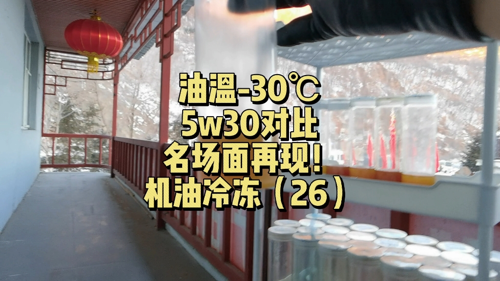 5w30低温凝固名场面再现,分辨真假是冷冻实验最大的意义